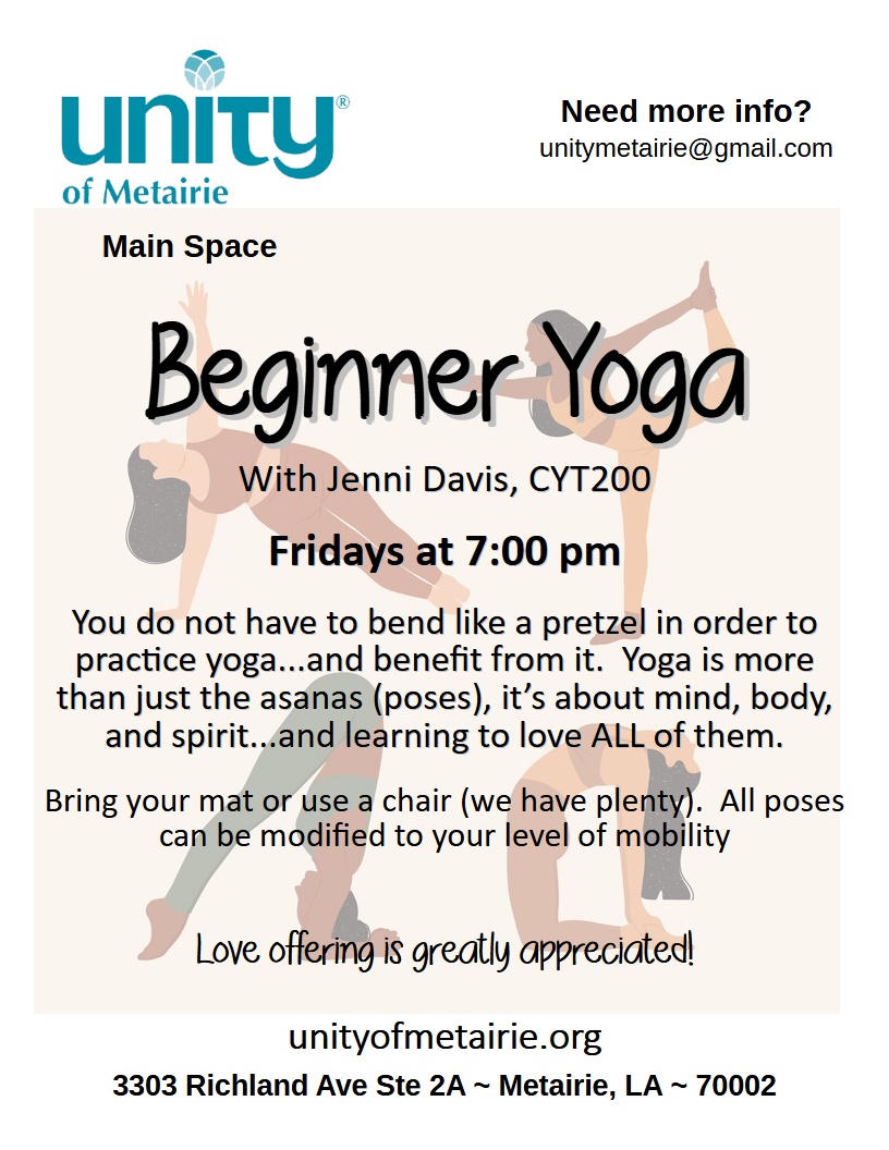 Unity of Metairie – Loving, inclusive spiritual community.